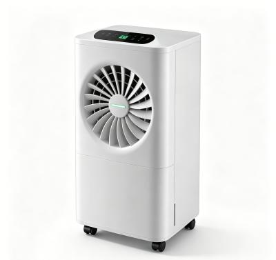 China Compact Dehumidifier 10L 12L/Day Digital Humidistat Auto Defrost H13 HEPA Carbon 37dB 125m3/H for sale