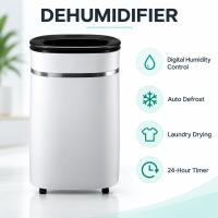 China 20L 25L/Day Compact Dehumidifier Digital Humidistat Smart Mode 180-210m3/h 40dB Auto Defrost 1m Drain for sale