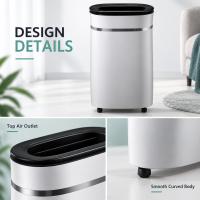 China 20L 25L/Day Compact Dehumidifier Digital Humidistat Smart Mode 180-210m3/h 40dB Auto Defrost 1m Drain for sale