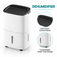 China Compact Dehumidifier 20-50L/Day Soft Touch Panel Optional Carbon Filter Custom Tank Multi Market EU Asia US for sale