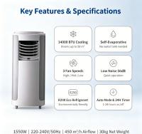 China Factory Supply 14000BTU Portable Air Conditioner R290 Cooling and Heating for sale