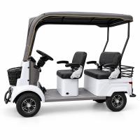 China 4 Seater Electric Golf Cart 800W Motor 25mph 300kg Load 60V Battery Sightseeing Buggy for sale