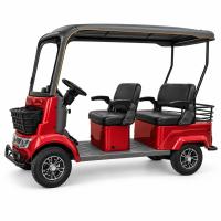 China 4 Seater Electric Golf Cart 800W Motor 25mph 300kg Load 60V Battery Sightseeing Buggy for sale