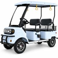 China Electric Sightseeing Vehicle 4 Passenger 800W 25mph 300kg 60V 20/32/45Ah Golf Cart Canopy for sale