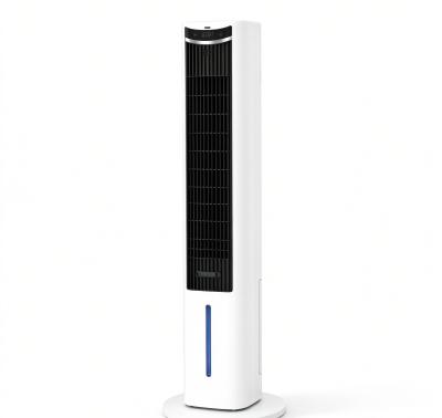 China Tower Evaporative Air Cooler White 75W 7.5m/s 3 Speed 4L Tank Remote Control 12H Timer for sale