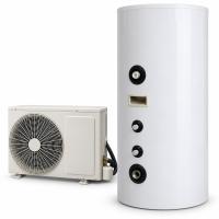 China Split Air Source Heat Pump 260L Storage Tank 2HP Compressor Refrigerant Cycle Domestic Hot Water 220V for sale