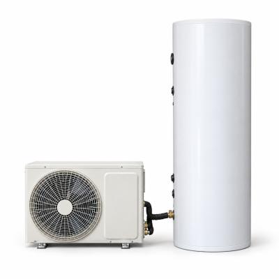 China Split Air Source Heat Pump 260L Storage Tank 2HP Compressor Refrigerant Cycle Domestic Hot Water 220V for sale