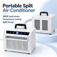 China Split Portable Air Conditioner 1300W Cooling 360W Power 1-2m Hose APP Control No Installation Camping 220V for sale