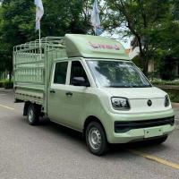 China 4x2 Double Cab Electric Stake Truck - urban delivery electric vehicle - light electric cargo truck for sale