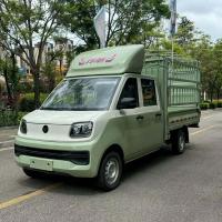 China 4x2 Double Cab Electric Stake Truck - urban delivery electric vehicle - light electric cargo truck for sale