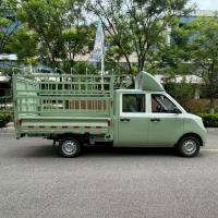 China 4x2 Double Cab Electric Stake Truck - urban delivery electric vehicle - light electric cargo truck for sale