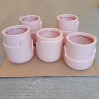 China Fiberglass Mall Planter Decorative Garden Planter Vase For Outdoor for sale
