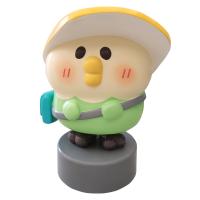 China Cute Outdoor Fiberglass Cartoon Sculpture Resin Chick Statue for sale
