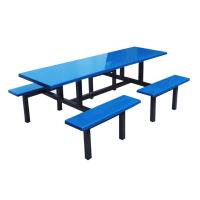 China New Dining Room Design 8 Seat Fiberglass Dining Table Set Dining Room Set for sale