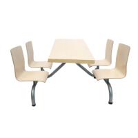 China One Piece 4 Seat Dining Table Restaurant Snack Dining Table And Chairs for sale