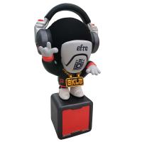 China Club Bar Decoration Large Fiberglass DJ Figure Sculpture for sale