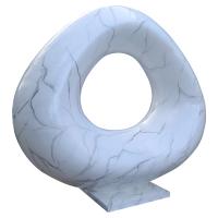China Custom Outdoor Modern Large Fiberglass Abstract Art Deco Sculpture for sale