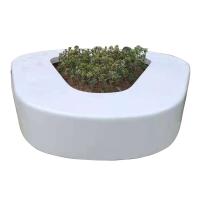 China Large Irregular Fiberglass Planter Troughs For Commercial Plazas for sale