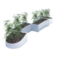 China Freely Combinable Outdoor Planters For Commercial Plazas for sale