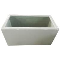 China Outdoor Garden FRP Flower Box Rectangular Planter For Decoration for sale