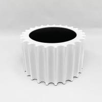 China Classic Vintage FRP Roman Column Gear Outdoor Small Round Coffee Table for sale