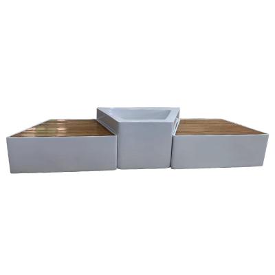 China Public Bench Fibreglass Reinforced Plastic Seat Waiting Rest Chair for sale