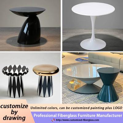 China Customizable Fiberglass Coffee Table Set For Living Room Bedroom OEM Welcome for sale