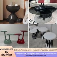China Modern Coffee Table Set Fiberglass For Living Room Bedroom for sale