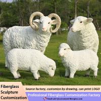 China Customized Park Decor Fiberglass Life Size Animal Sculpture Handmade Polished Finish for sale