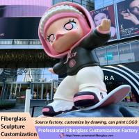 China Colorful 3m High 3D Cartoon Resin Fiberglass Sculpture For Event Exhibition Easy To Clean And Long-Lasting for sale