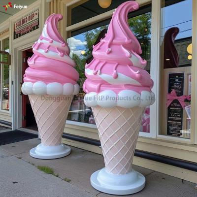 China Europe Regional Resin Ice Cream Donut Props Fiberglass Candy Lollipop Sculpture For Art Collectible for sale