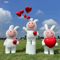 China Colorful 3m High 3D Cartoon Resin Fiberglass Sculpture For Event Exhibition Easy To Clean And Long-Lasting for sale