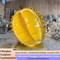 China Yellow Pumpkin Fiberglass Sculpture Vegetable Craft Personalized Fruit Model Ornament for sale