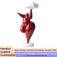 China Customized Electroplated 3D Balloon Dog Fiberglass Animal Sculpture For Gift Home Decoration for sale