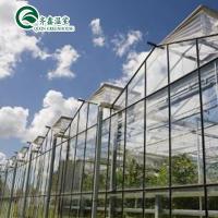China Large Glass Greenhouse Mushroom Aeroponic Tower Garden for Eco Restaurant Instruction for sale