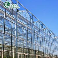 China Glass Covered Vertical Hydroponic System for Growing Vegetables Fruits and Flowers for sale