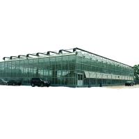 China 3.8m-9.8m Ridge Height Glass Solar Greenhouse for Customer Requirements for sale