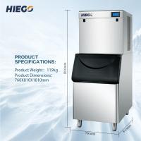 China Stainless Steel 250KG/24H Cube Ice Maker Machine Full-Automatic Ice Bin Maker Machine for sale