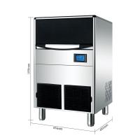 China 100KG Cube Ice Making Machine For Supermarket Air Cooling for sale