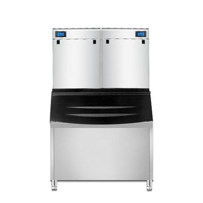 China 2000Lbs Ice Cube Maker With Bin Air Cooled 1000Kg/24H for sale