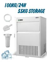 China 100kg Portable Bullet Ice Maker For Restaurant , 700w Commercial Nugget Ice Maker for sale