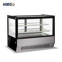 China R600a Cake Display Showcase Countertop Desktop Refrigerated Cake Display for sale