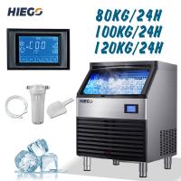 China Ice Cube 100kg 24H Full-Automatic Ice Cubes Maker Machine 80kg 120KG Ice Maker for sale