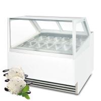 China R404 Ice Cream Cone Display Cabinet Baked Pastry Ice Cream Dipping Case Stand Alone for sale