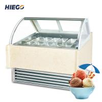 China Baked Pastry Ice Cream Cone Display Case Stand Alone R404a Commercial Ice Cream Cabinet for sale