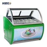 China Baked Pastry Ice Cream Cone Display Case Stand Alone R404a Commercial Ice Cream Cabinet for sale
