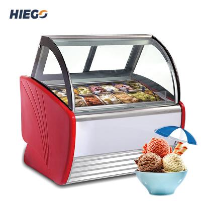 China 310l 390l Gelato Dipping Case Popsicle Stick Cabinet Air Cooling for sale