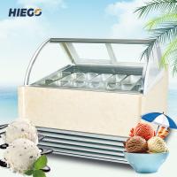 China 950w Ice Cream Display Cabinet R404a Dipping Cabinet Freezer Stainless Steel for sale