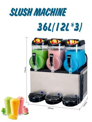 China 36l Commercial Slush Machine Smoothie Stainless Steel Coffee Granita Machine for sale