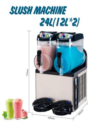 China Italian 24l Commercial Slush Machine R22 Frozen Margarita Slush Machine for sale